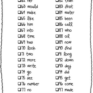 Fry Sight Words Flashcards 1 -100 - Trace and Write - Laminate and Cut ...