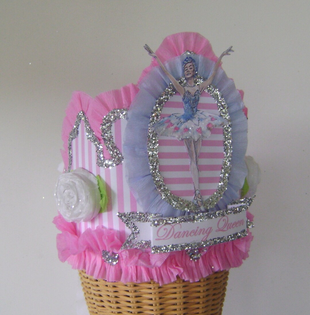 Ballet Birthday Crown, Ballet Birthday Hat, Ballerina Birthday, Girl ...