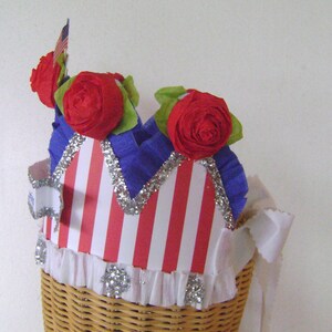 4th of July Hat, 4th of July Crown, Red White and Blue Hat, Patriotic ...