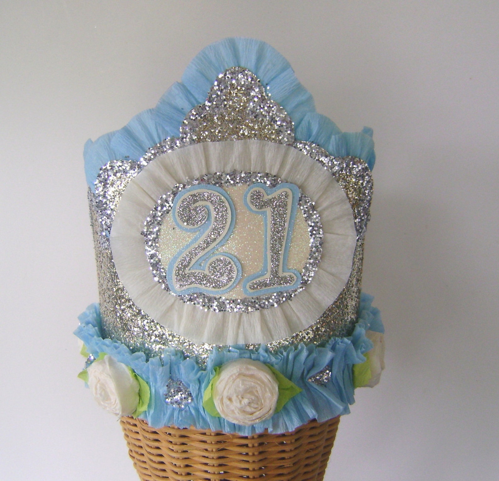 21st Birthday Crown 21st Birthday Hat Gold Glitter Birthday - Etsy