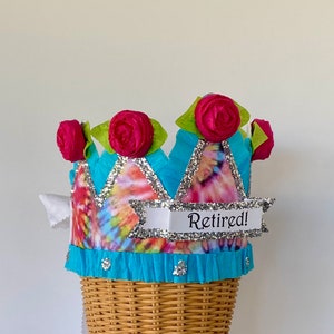RETIREMENT Party Crown, Retirement Party Hat, Customize It - Etsy