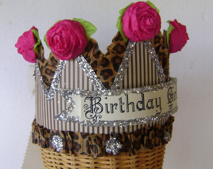 Birthday Party Crown, Birthday Party Hat- BIRTHDAY GIRL or Anything You ...