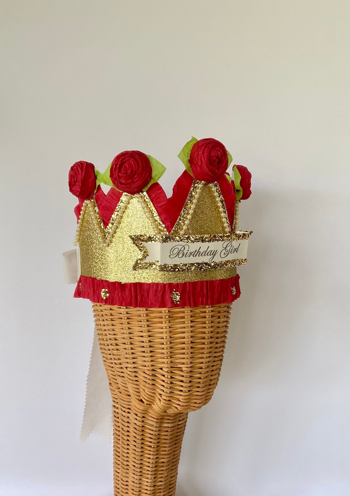 Birthday Crown Birthday Hat Adult Birthday Hat Gold and | Etsy