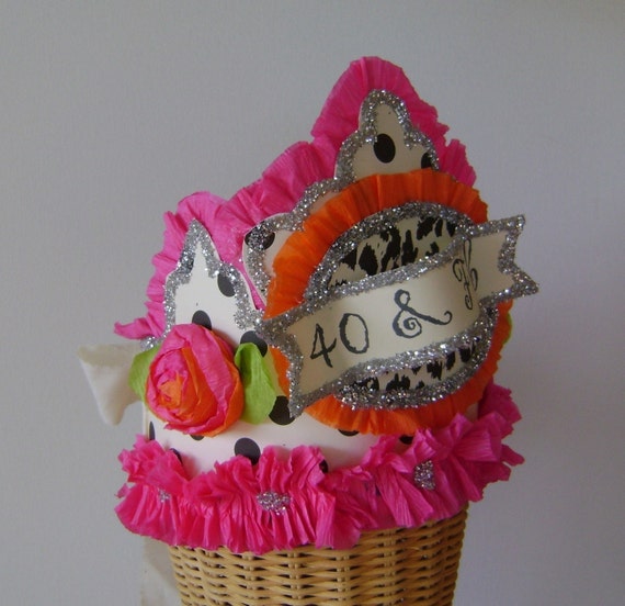 40th Birthday Party hat 40 & Fab by glam hatter | Catch My Party