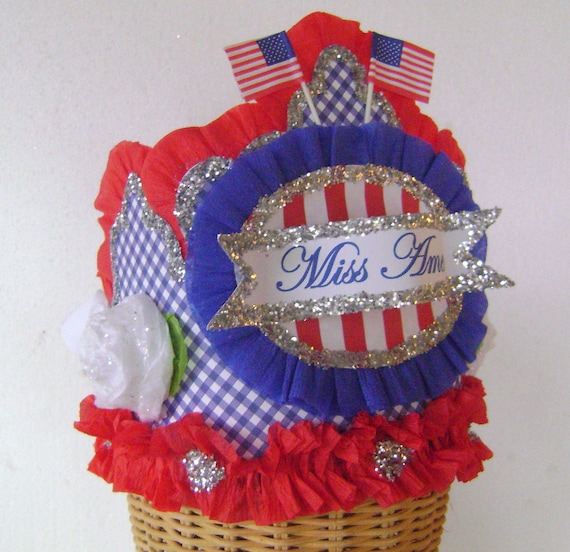 4th of July Hat, 4th of July Crown, patriotic party hat, red white and ...