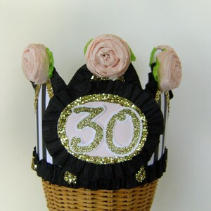 30th Birthday Party Crown, 30th Birthday Hat, Fits Adult or Child ...