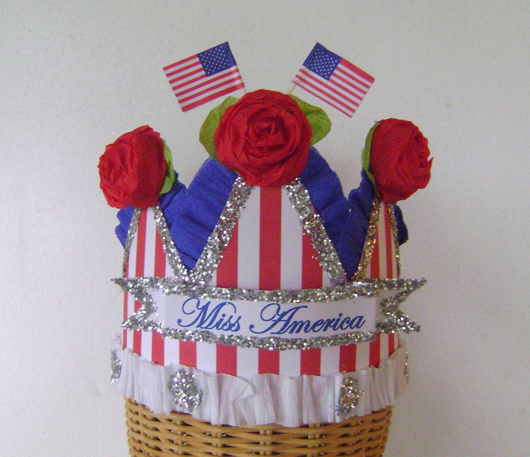 4th of July Hat, 4th of July Crown, Red White and Blue Hat, Patriotic ...