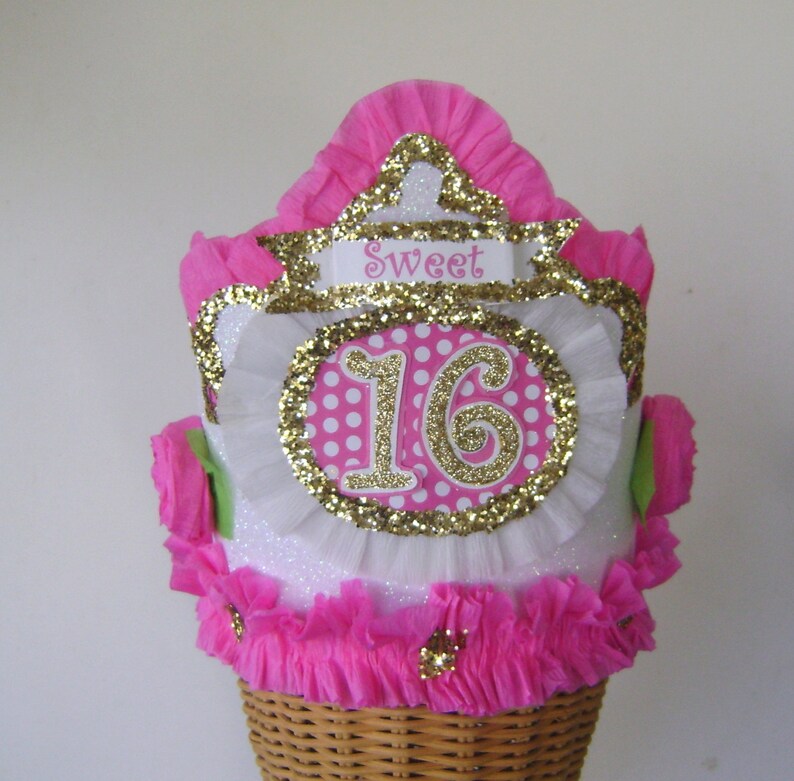16th Birthday Hat Sweet 16 Birthday Hat 16th Birthday Fits - Etsy