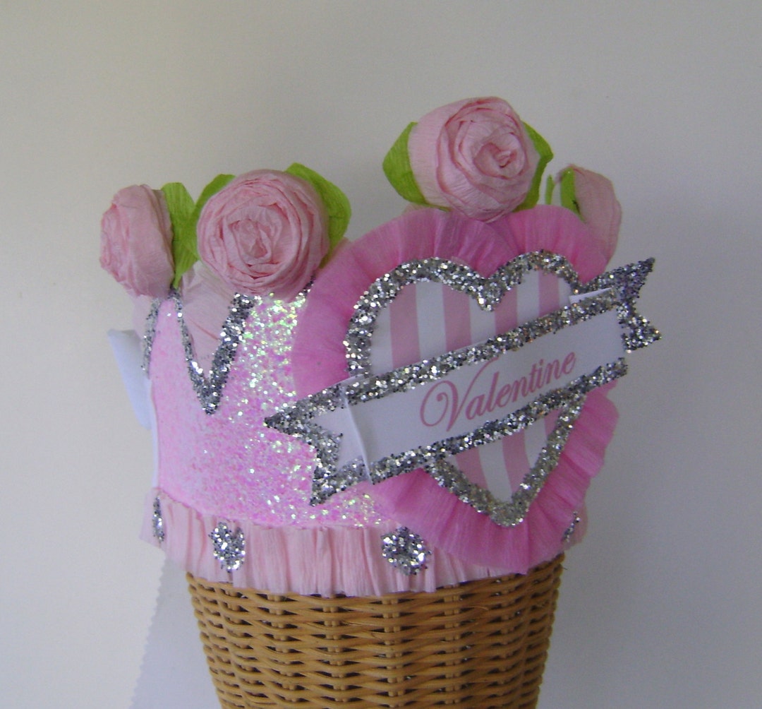 Valentines Day Hat, Valentines Day Crown, Adult or Child, Customize - Etsy