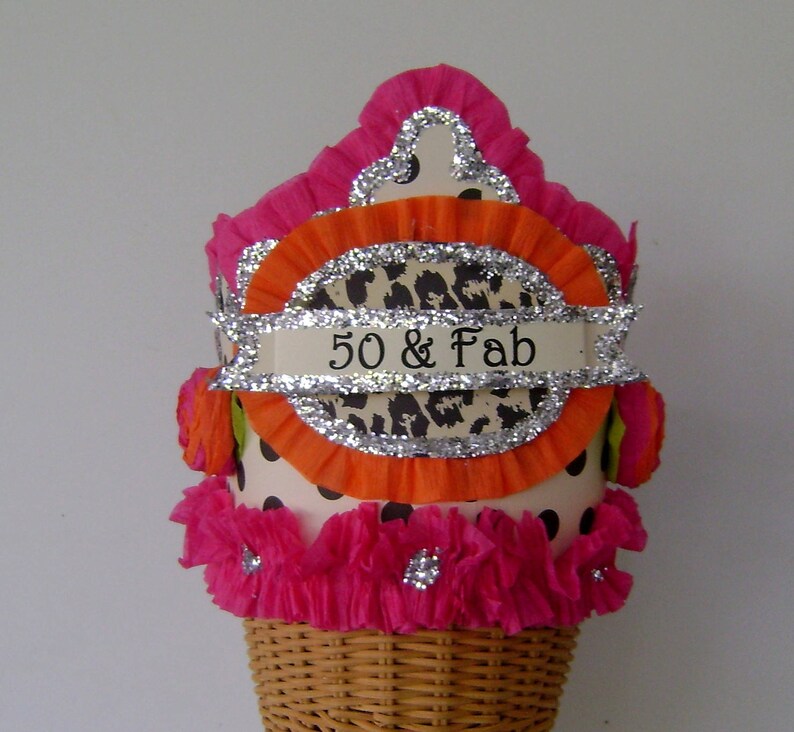 50th Birthday Crown 50th Birthday Hat Adult or Kids - Etsy