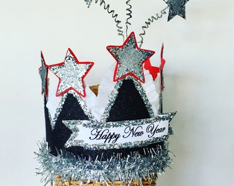 HAPPY NEW YEAR Crown Customize It Fits Adult or Child | Etsy