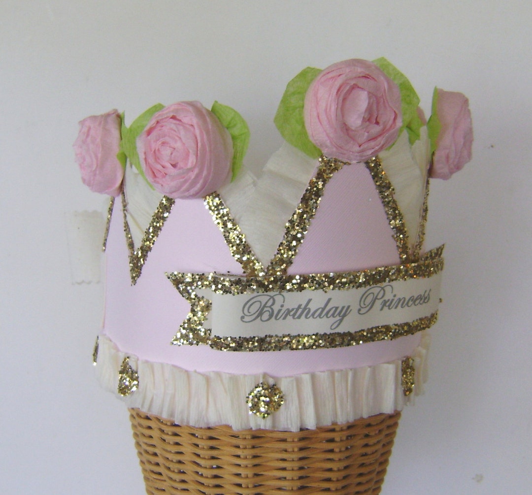 Birthday Crown, Birthday Hat. Girls Birthday Hat, Fits Adult or Child ...