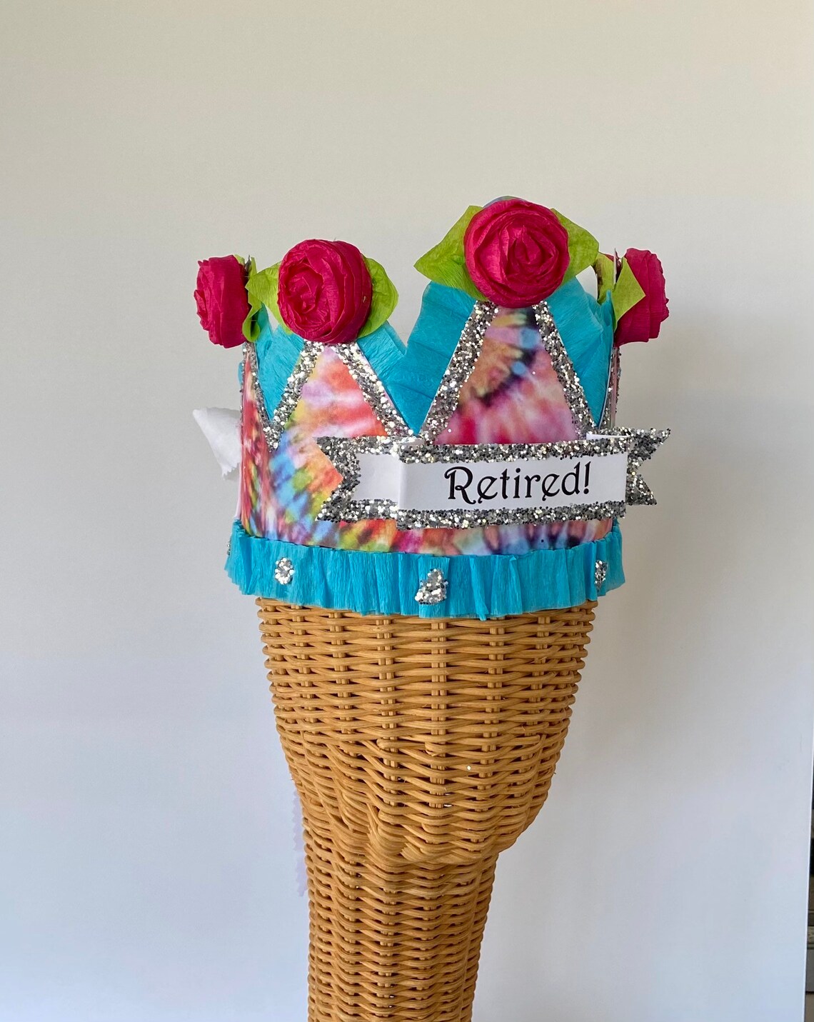 RETIREMENT Party Crown Retirement Party Hat Customize It - Etsy