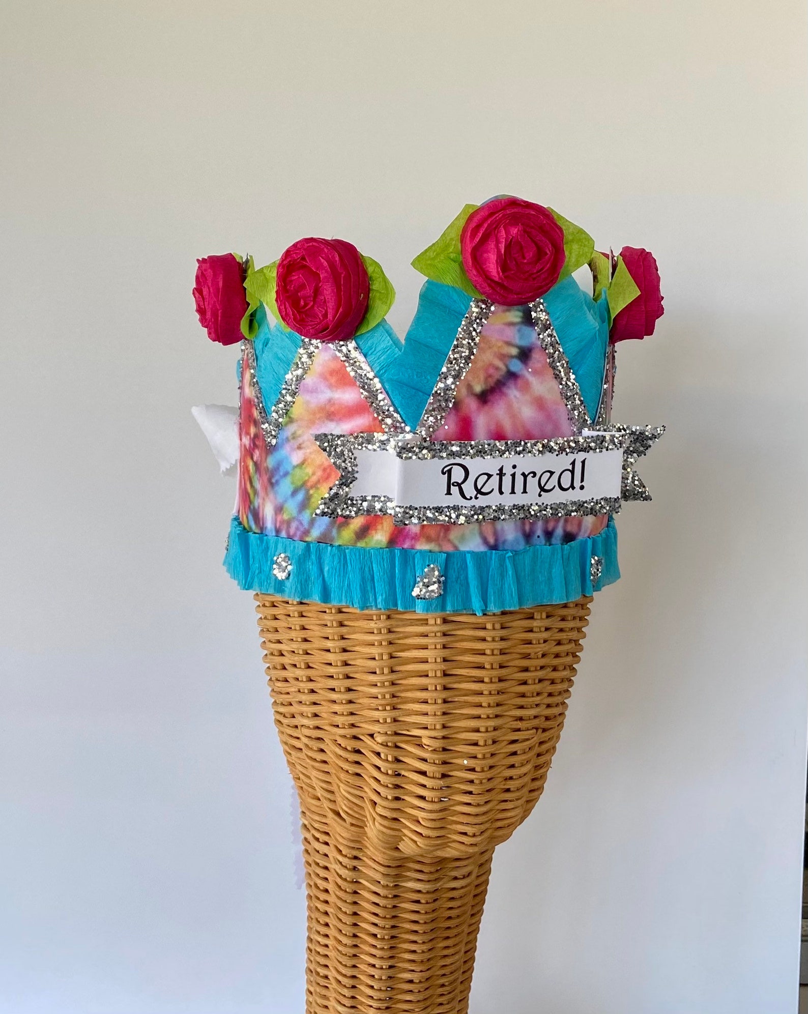 RETIREMENT Party Crown Retirement Party Hat Customize It - Etsy