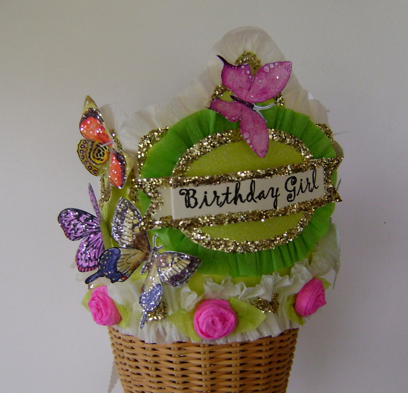 Butterfly Birthday Hat Butterfly Birthday Crown Garden | Etsy