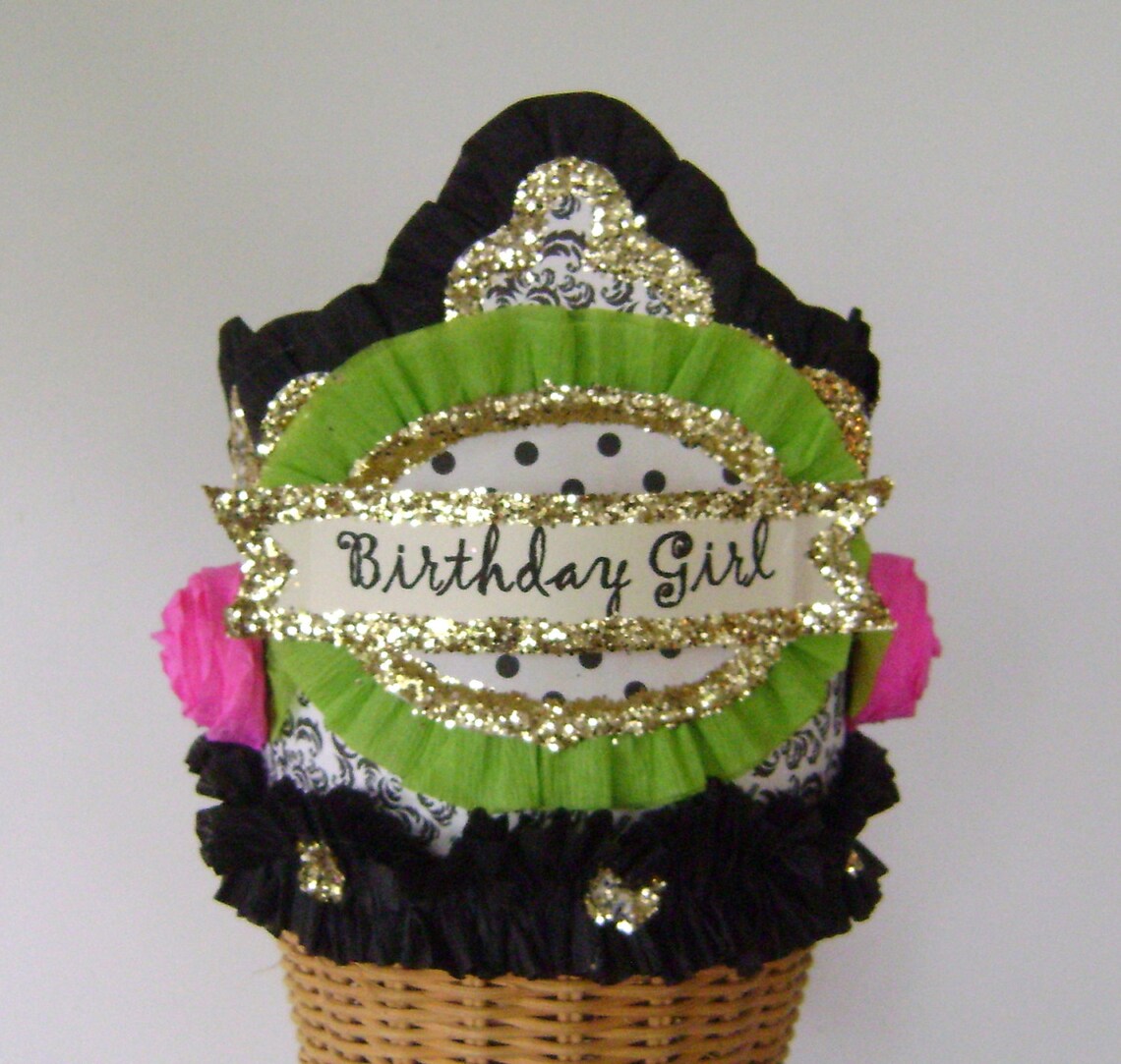 Birthday Party Crown Birthday Party Hat Girl Birthday Hat | Etsy