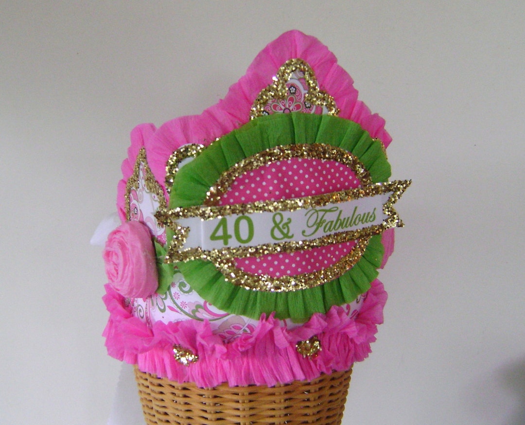 40th Birthday Party Crown 40th Birthday Hat Adult Birthday - Etsy