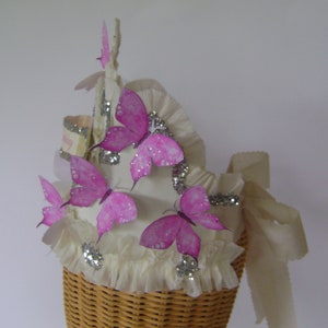 Butterfly Birthday Hat, Butterfly Birthday Crown, Pink Butterflies ...