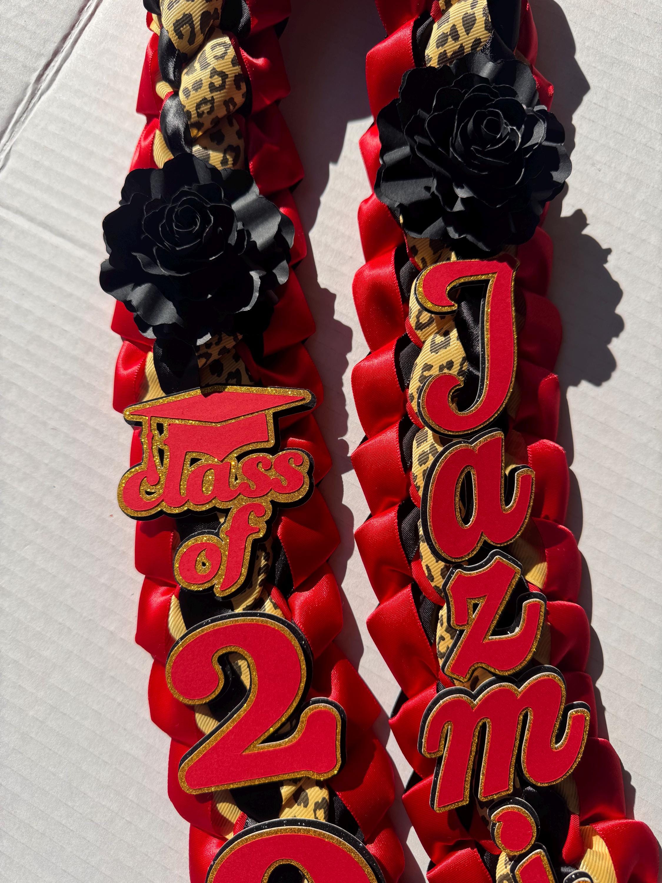 Custom Handmade Ribbon Lei Graduation Gift – Class of 2026, High School ...