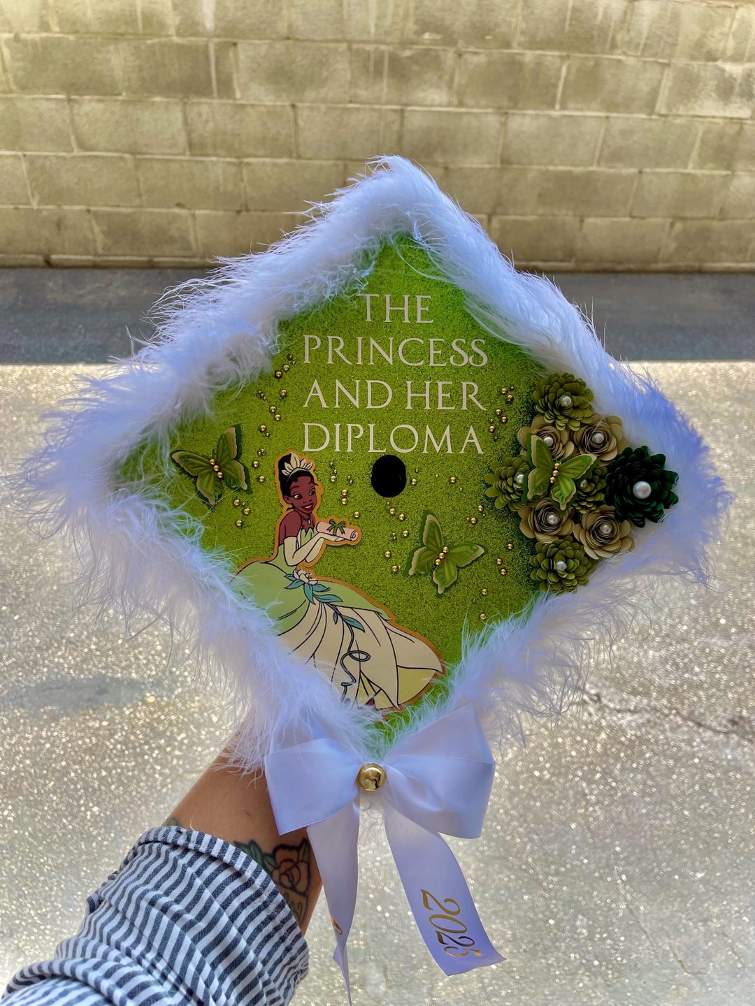 Princess Graduation Gift Frog Princess Cap Senior Class of 2025 Tiana ...