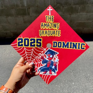 Custom Graduation Cap Topper: Spiderman 2025 Grad Decor - Etsy