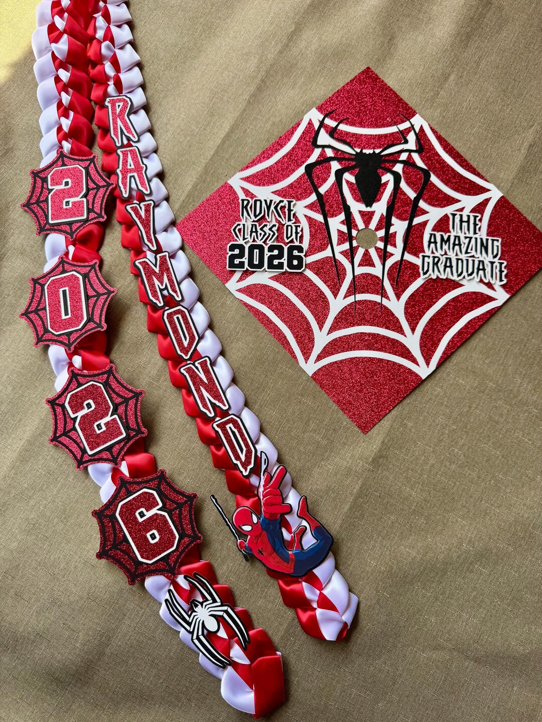 Custom Graduation Cap Topper and Lei Set – Class of 2026, Anime ...