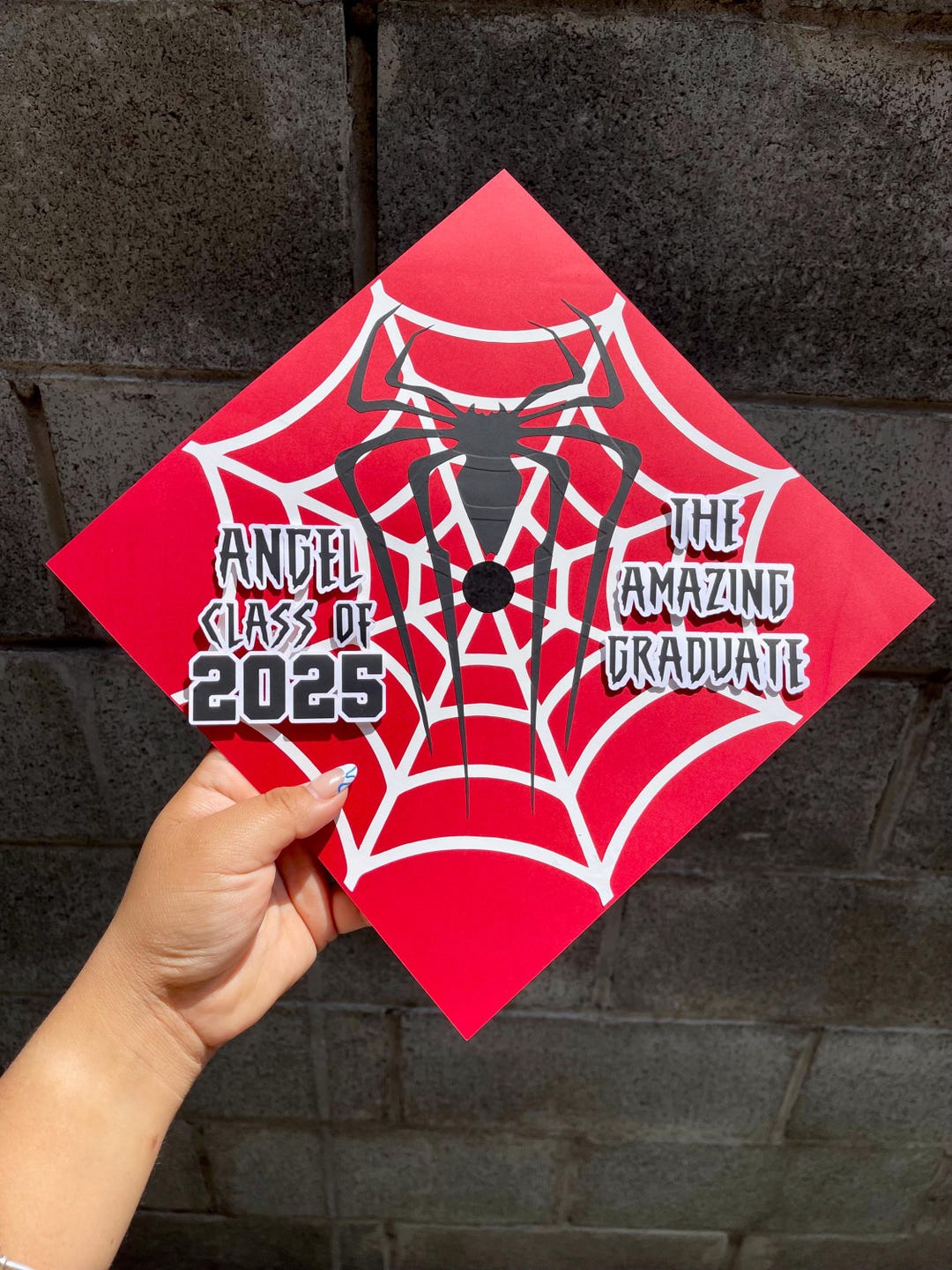 Custom Graduation Cap Topper, Marvel-inspired, Handmade - Etsy