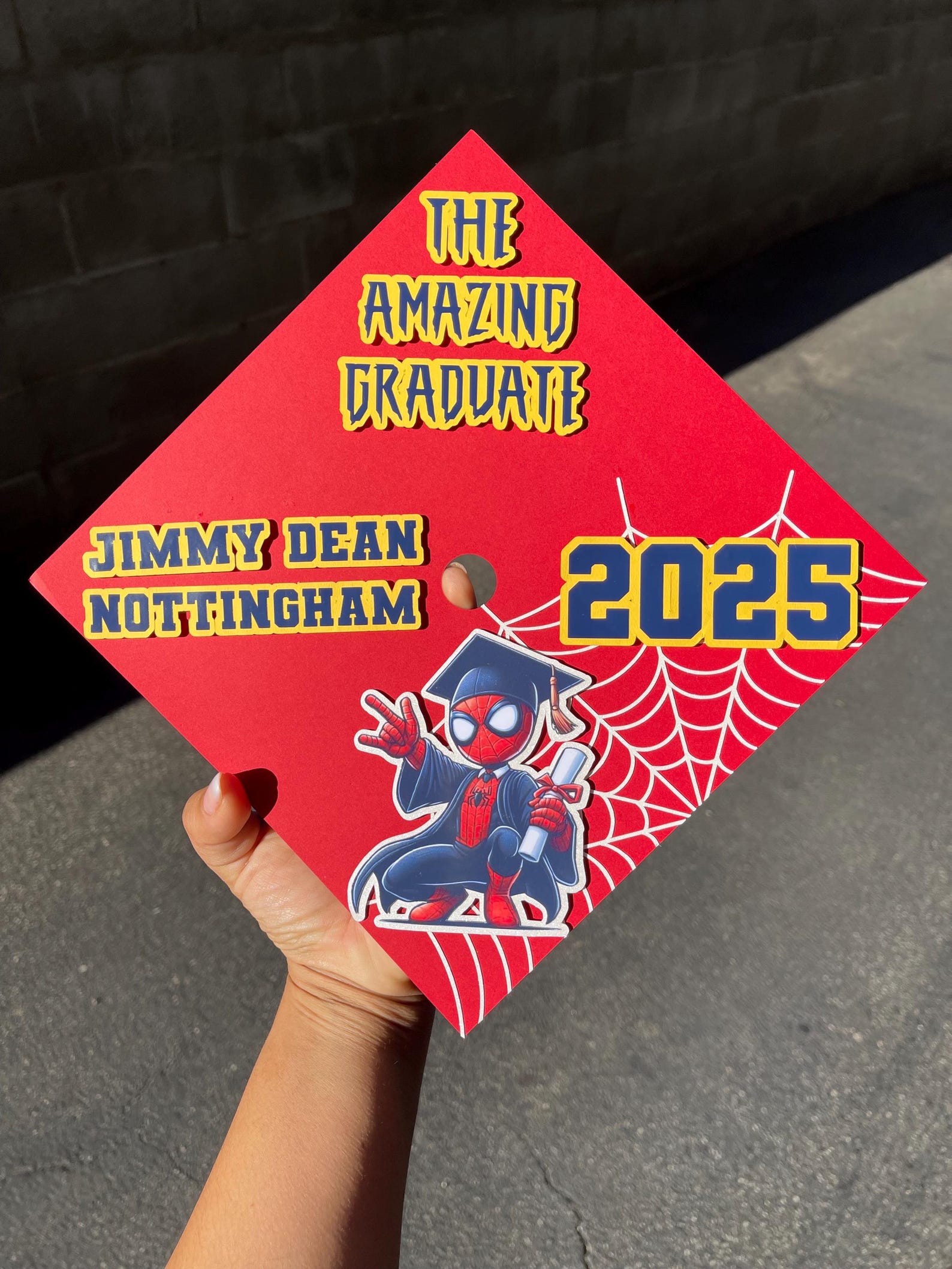 Custom Graduation Cap Topper: Spiderman 2025 Grad Decor - Etsy