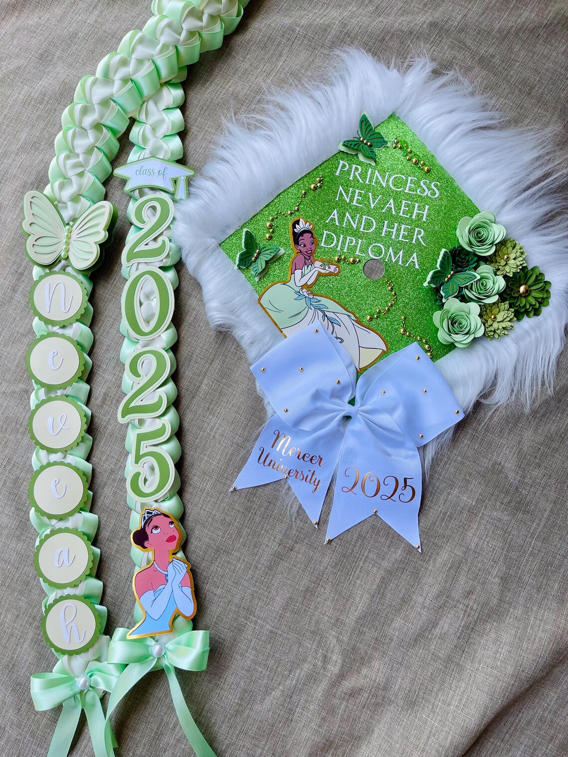 Princess Graduation Gift Frog Princess Cap Senior Year Green Theme ...