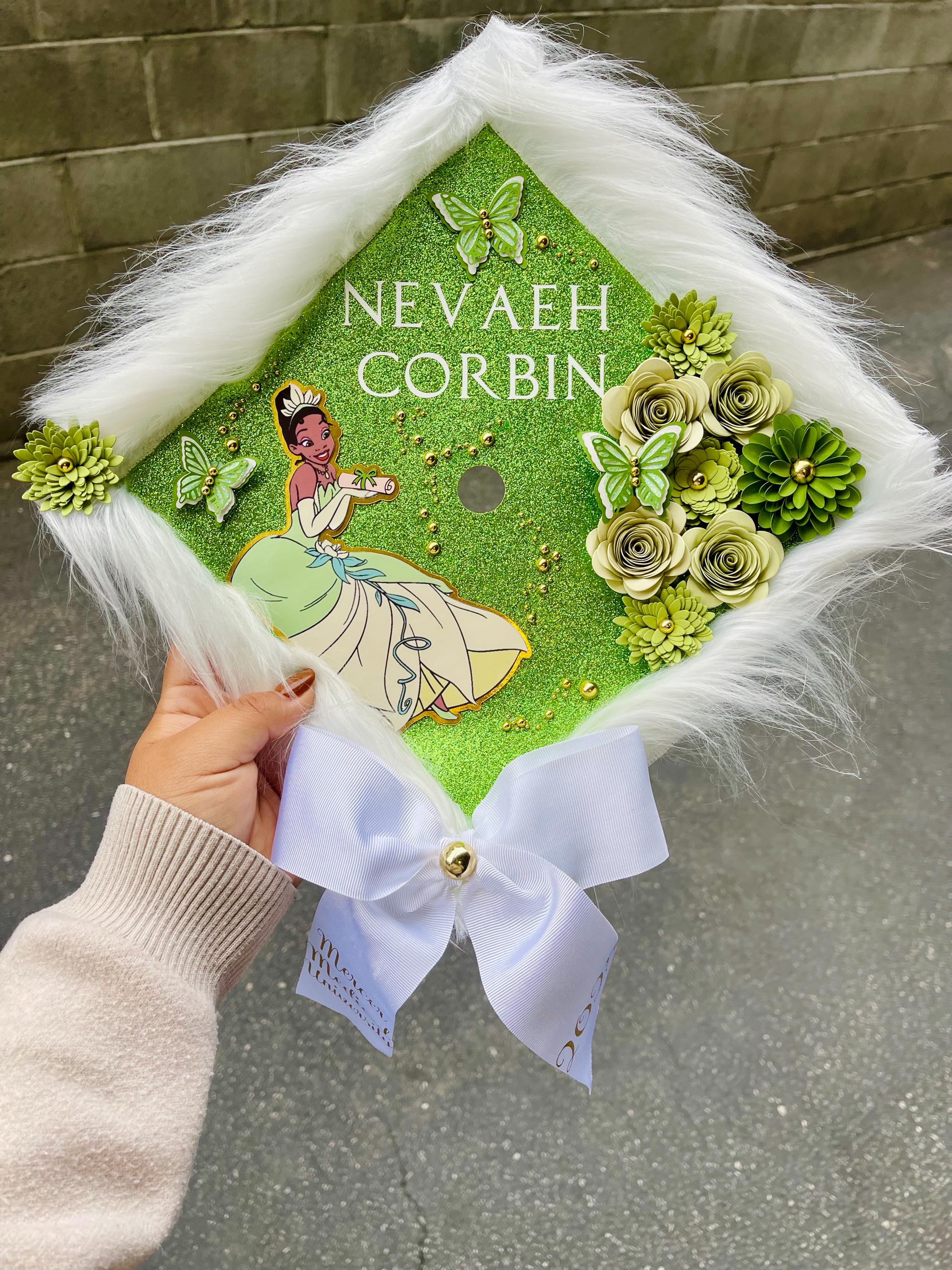 Princess Graduation Gift Frog Princess Cap Senior Year Green Theme ...