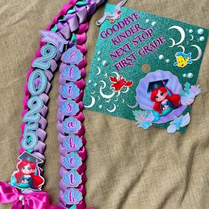Kindergarten Graduation Cap Topper and Lei Set – Class of 2026 Custom ...