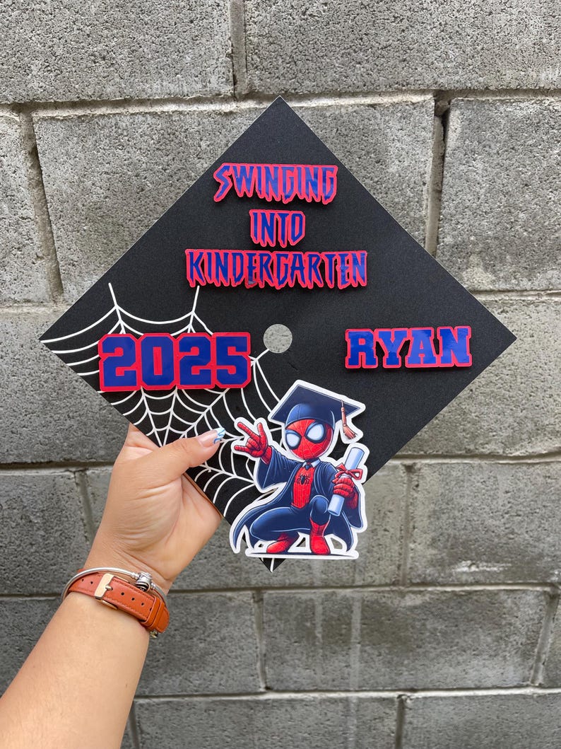 Personalized Graduation Cap Topper, Marvel-inspired, Handmade - Etsy