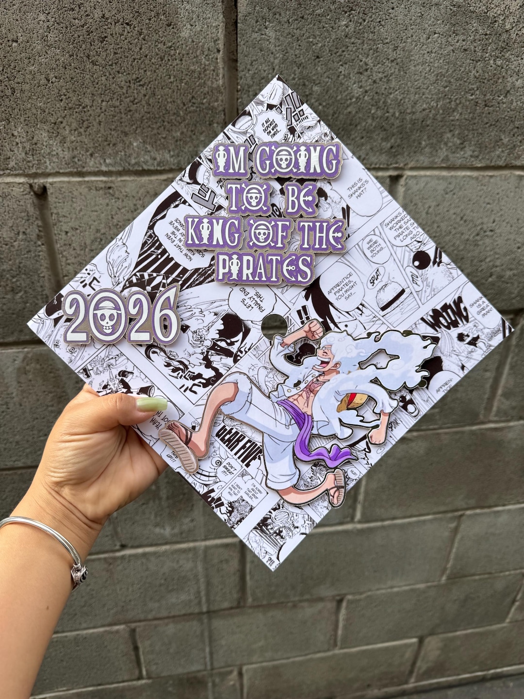 Custom Grad Cap Topper 2026: Anime Manga Design, Graduation Decoration ...