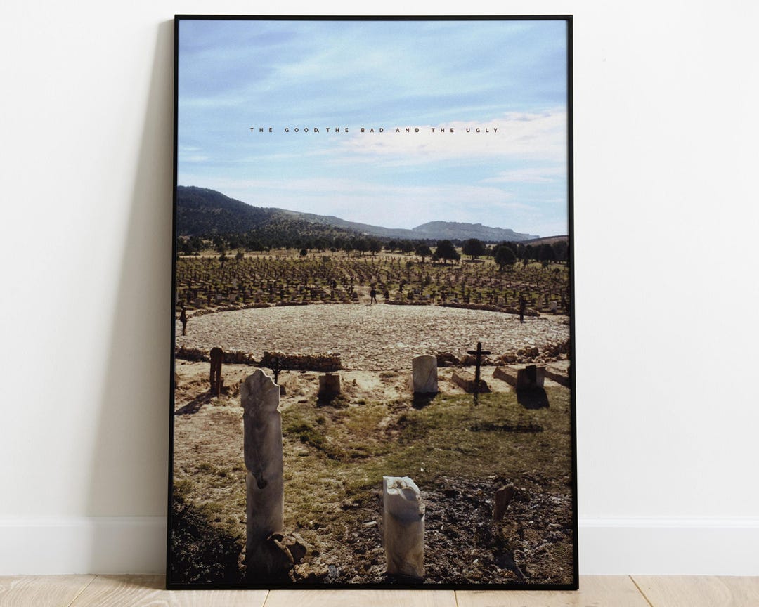 Classic Western Standoff Poster, Spaghetti Western Scene Art Print ...