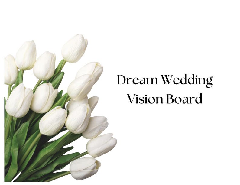 Wedding Vision Board Template & Guide - Editable Wedding Planner ...
