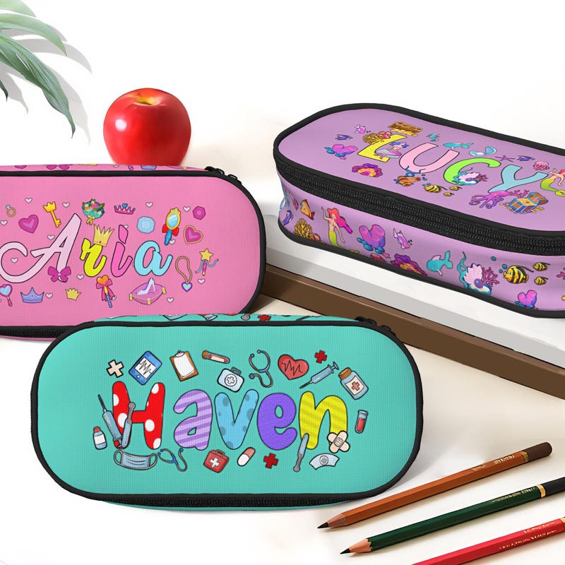 Kids Name Zipper Pouch - Etsy