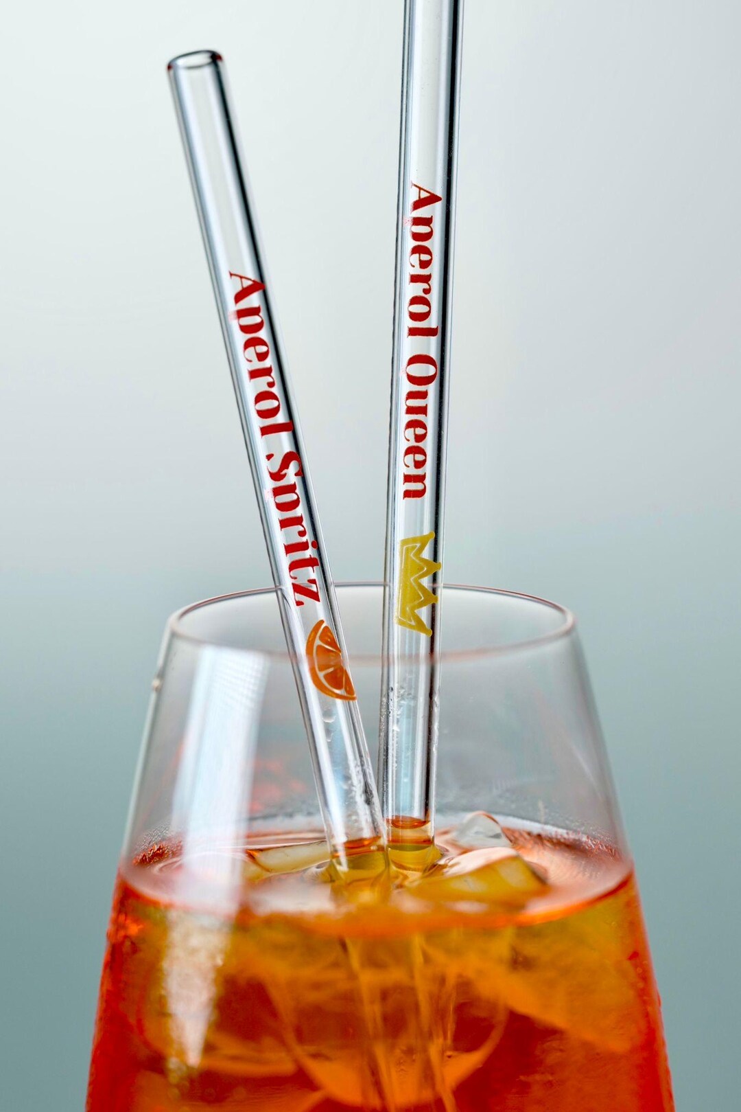 Aperol Sustainable Glass Straw Set. Aperol Spritz and Aperol Queen ...