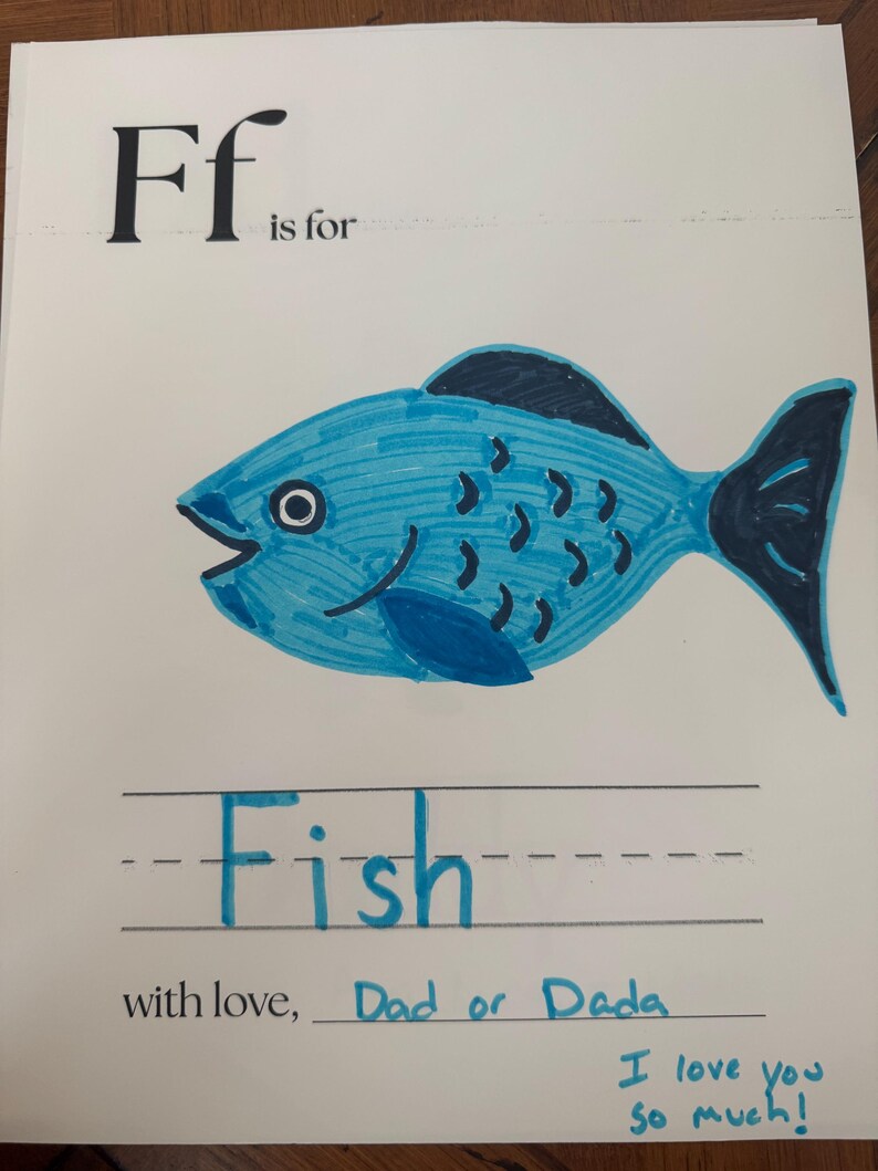 Baby's First ABC Book Blank Template - Etsy