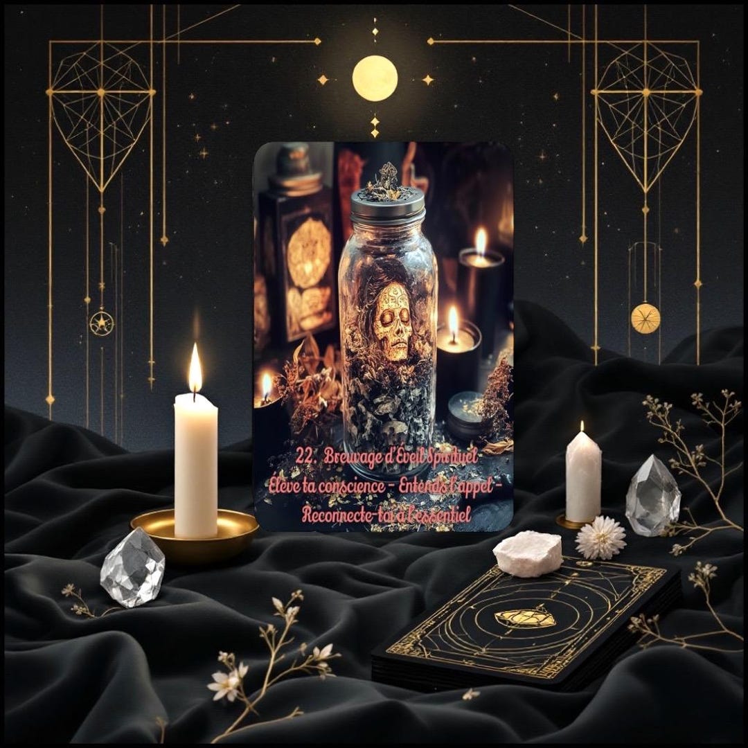 Oracle Spell Jar – 30 Magic Cards 8x12 Cm – Witch Potions & Guidance ...