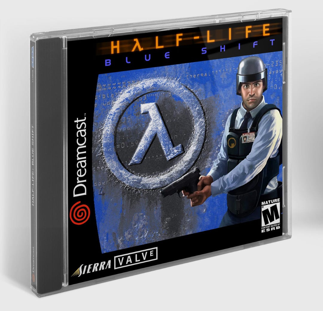 Half-life: Blue Shift - Sega Dreamcast Edition W/ Reversible Artwork - Etsy