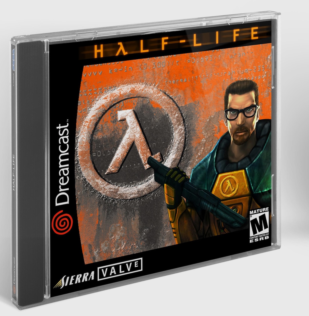 Half-life - Sega Dreamcast - Custom Physical Edition W/ Reversible ...