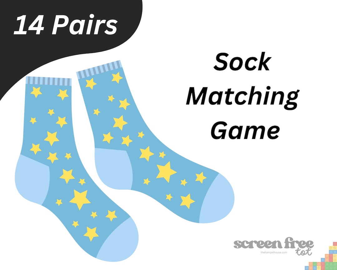 Printable Socks Matching Game for Toddlers | Screen-free Activity | PDF ...