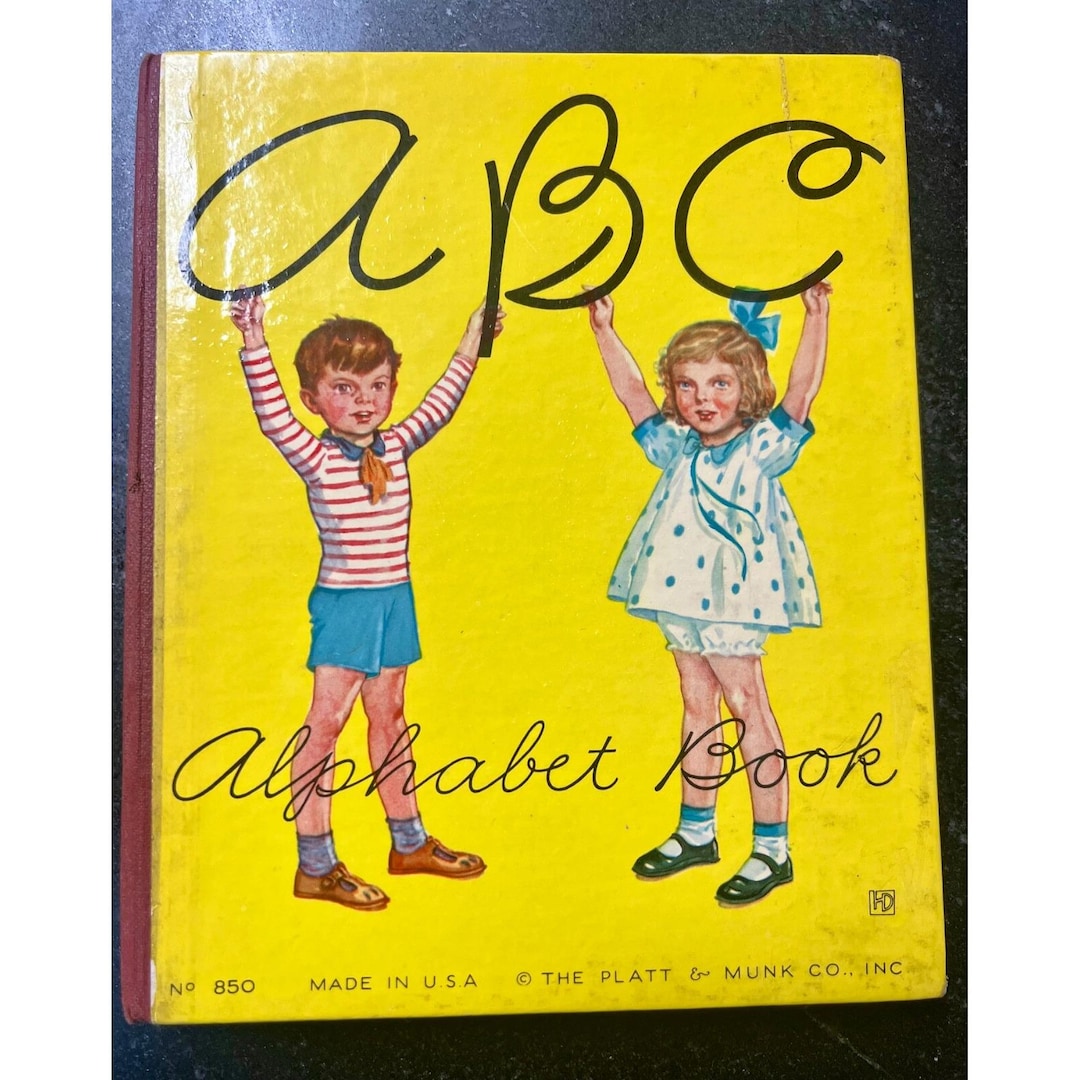 ABC Alphabet Book by Platt and Munk 1939 No 850 Red Spine - Etsy