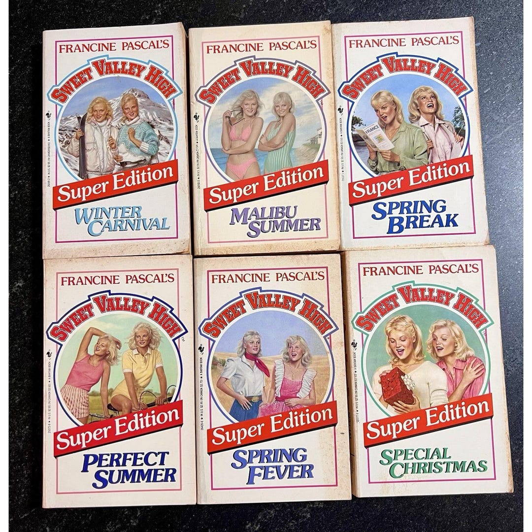 Partial Set Series Lot of 6 Sweet Valley High Super Editions Francine ...
