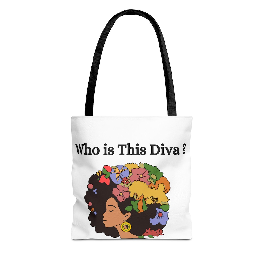 Who is This Diva Chic Diva Tote Bag Trendy Stylish Reusable Perfect for ...