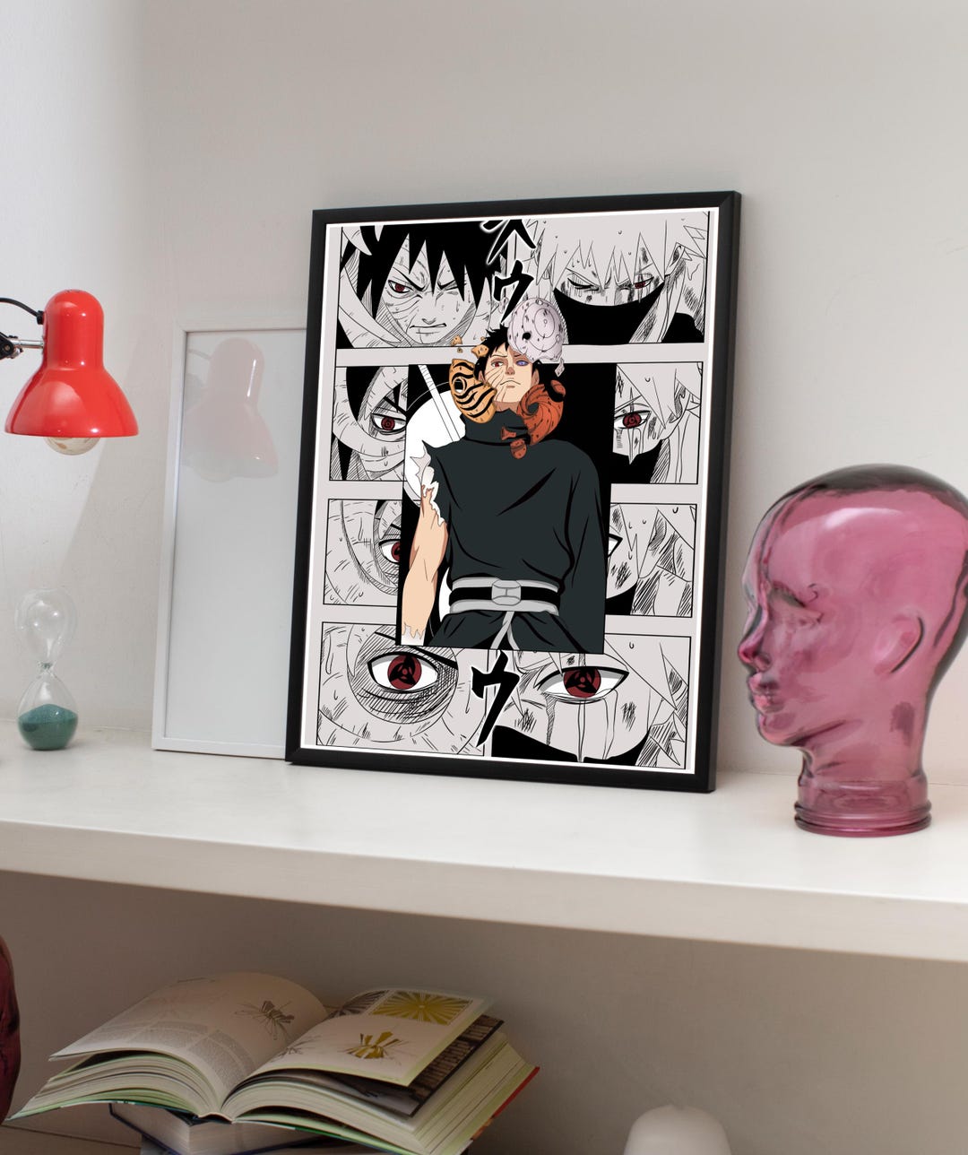 Naruto Poster Set Manga Obito Uchiha Art Anime Wall Print Painting Set ...