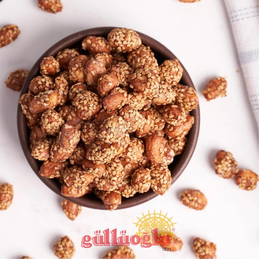 Gulluoglu Honey Sesame Peanuts, Sesame Honey Glazed Peanuts ...