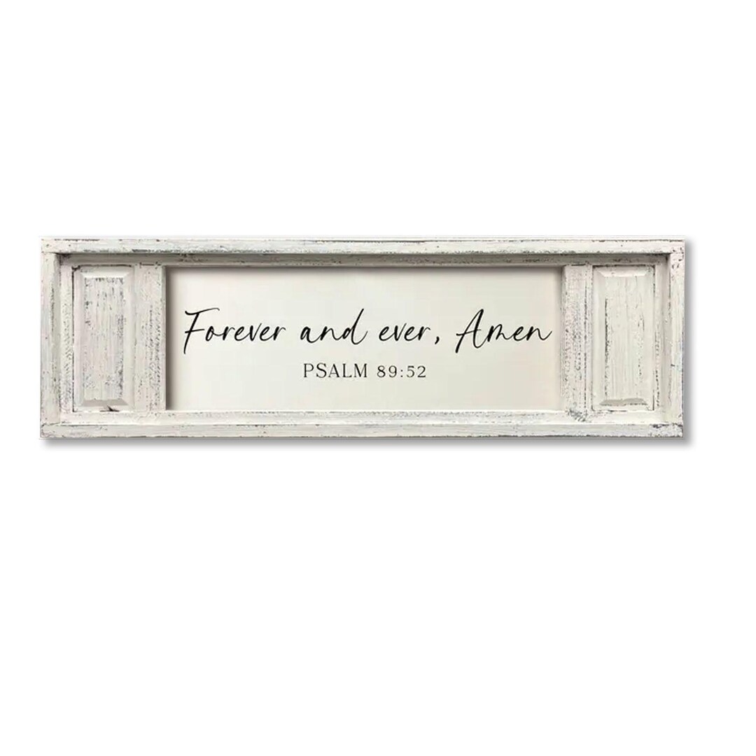 Forever and Ever, Amen Small Double Panel Framed Canvas, Gallery Wall ...
