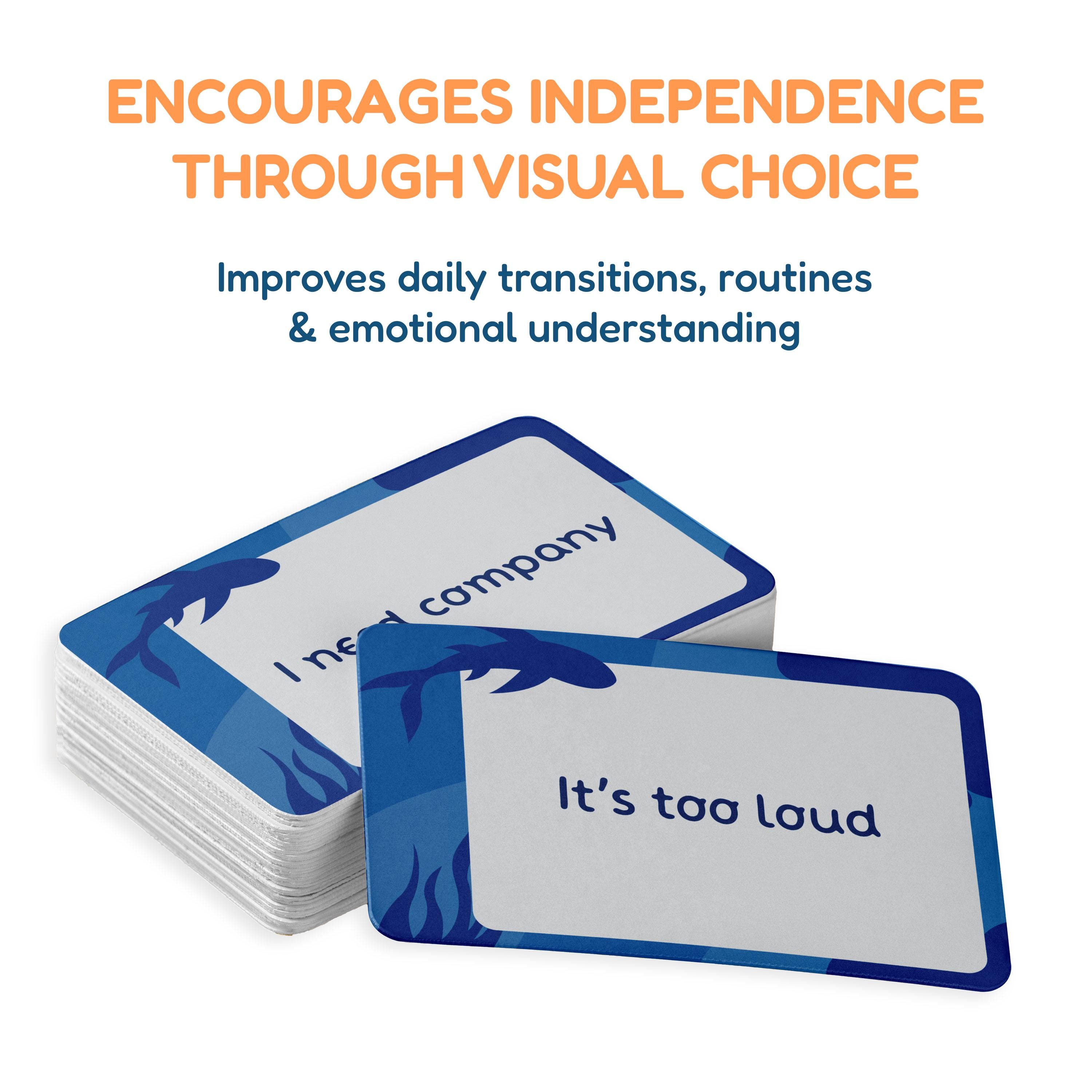 Shark Communication Cards for Kids | Autism & ADHD Visual Support ...