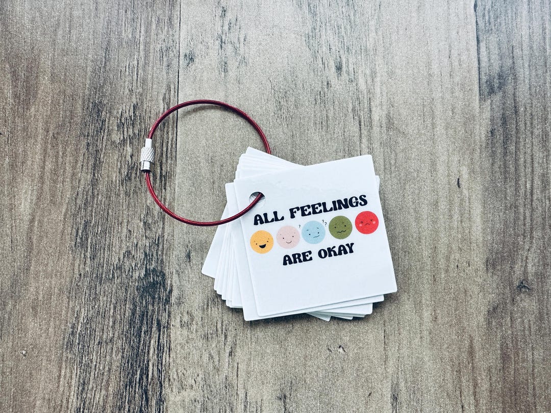 Feelings Are Okay Flash Cards / Emotions Support Flashcards / Non ...